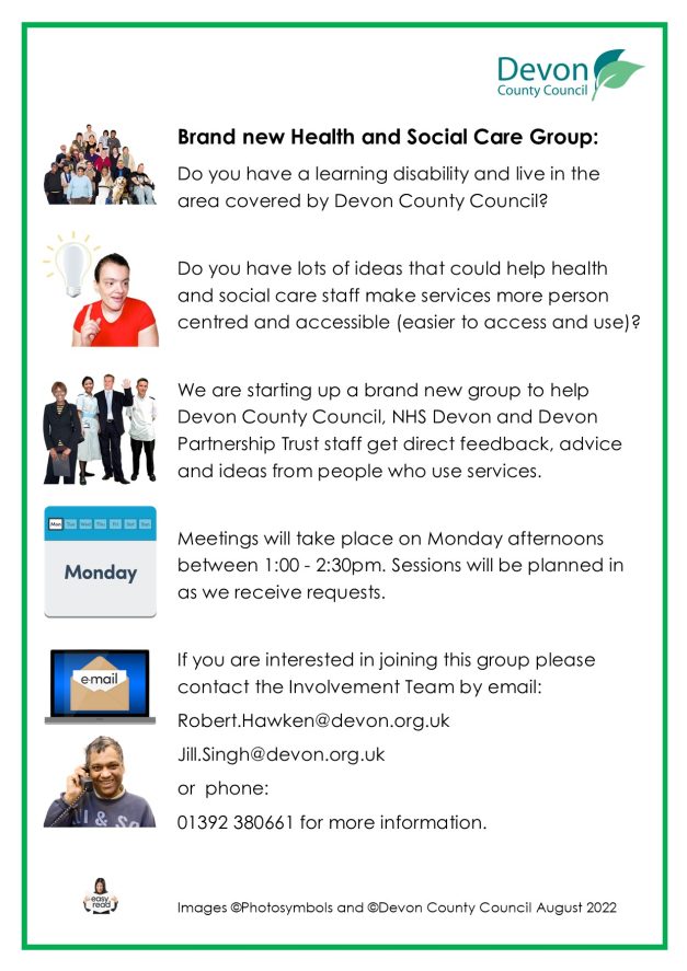 Health and Social Care Group – Learning Disability Devon