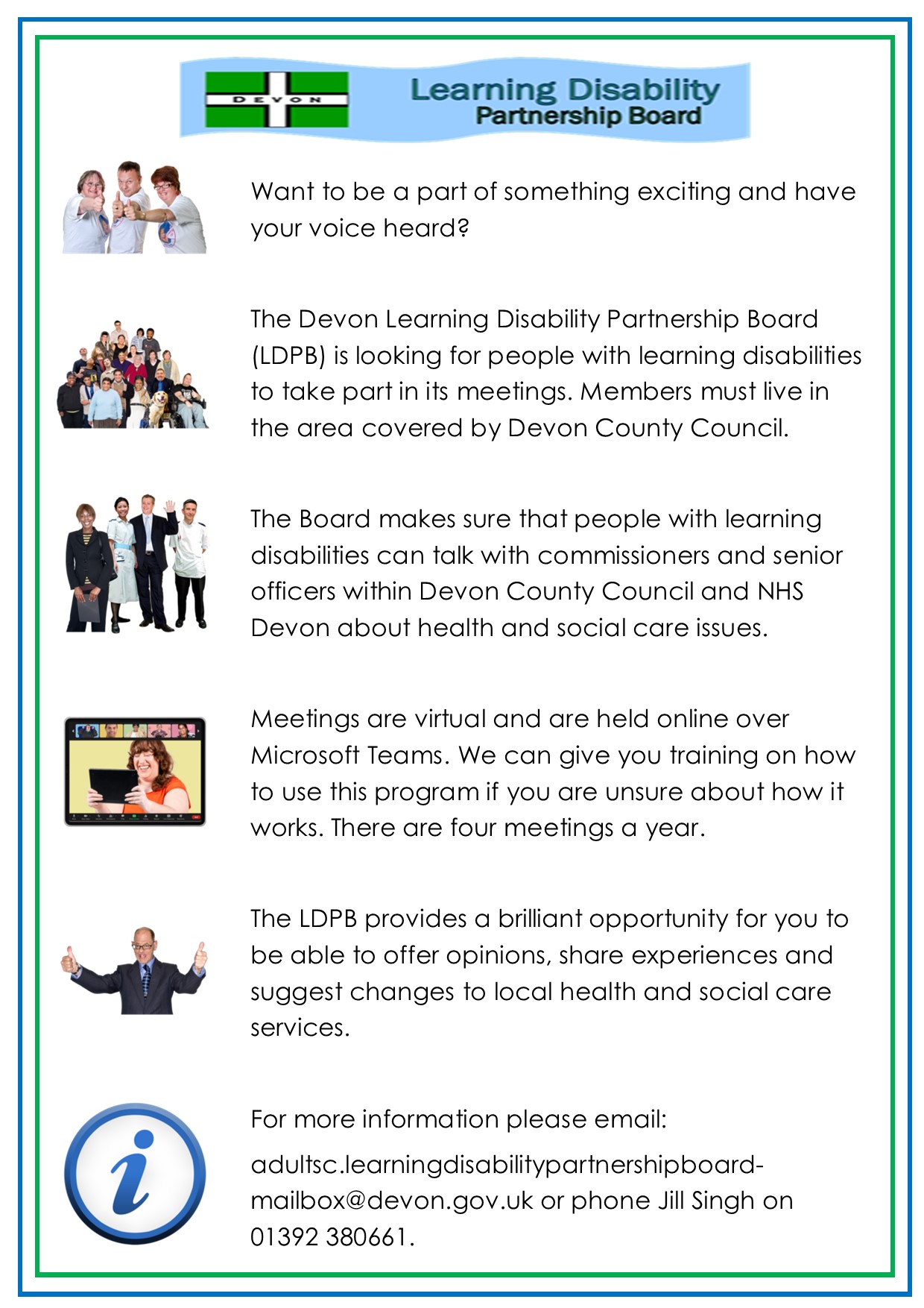 Devon Learning Disability Partnership Board (LDPB). – Learning ...
